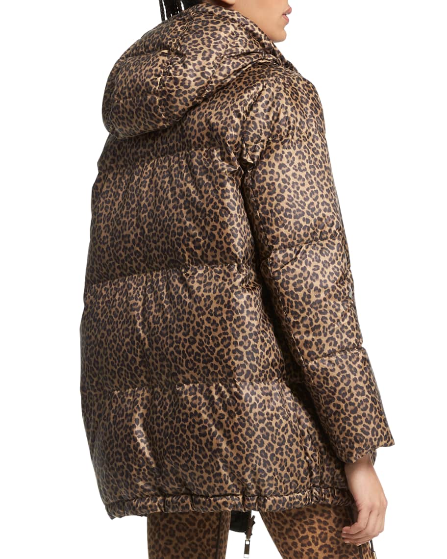 MICHAEL Michael Kors Reversible Cheetah-Print Puffer Jacket | Neiman Marcus