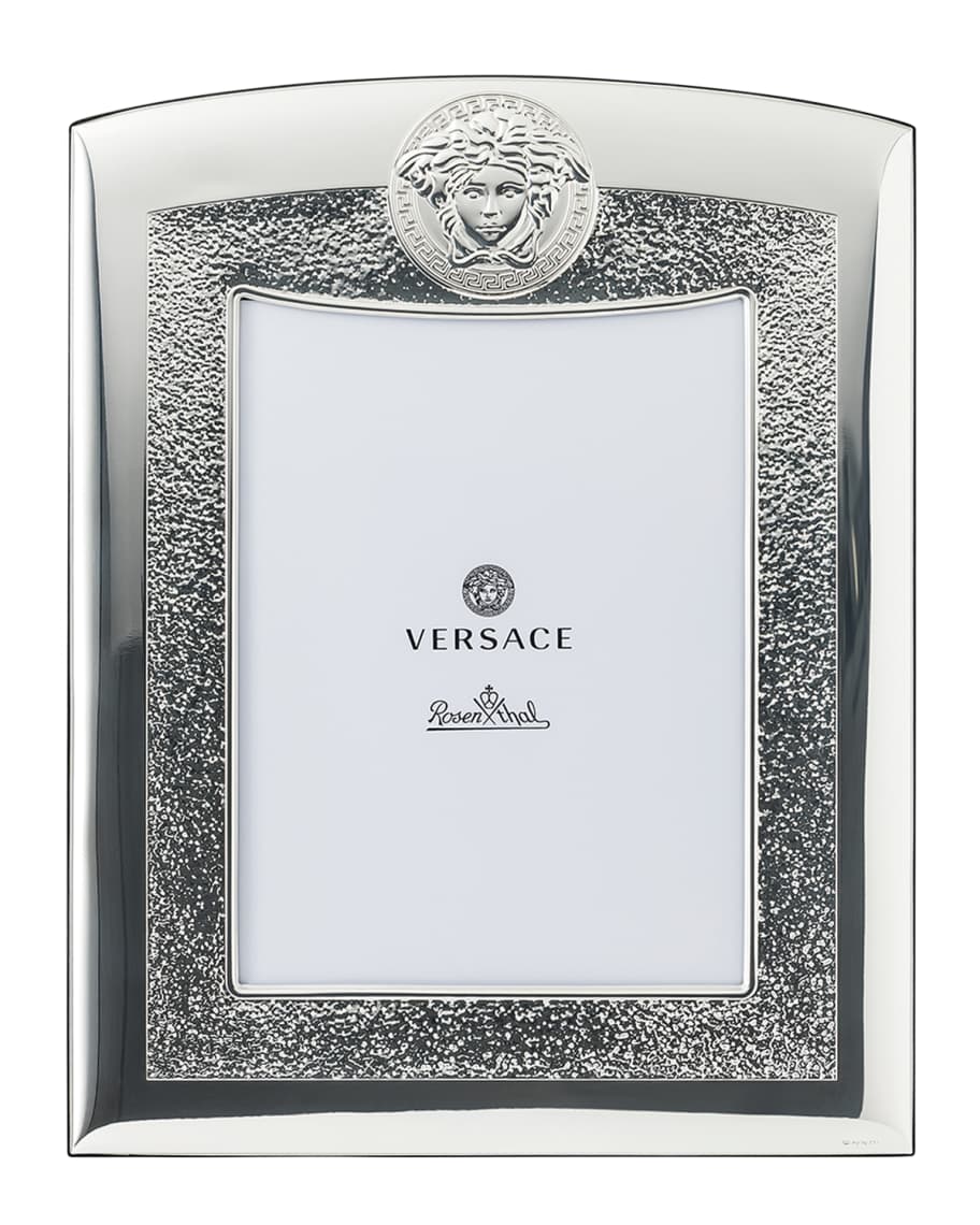 Versace VHF7 Picture Frame in Silver, 6x8 | Neiman Marcus