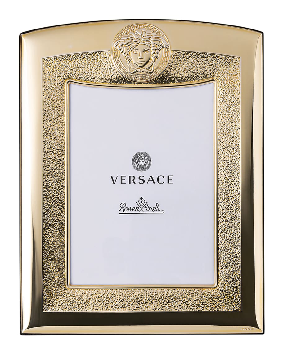 Versace VHF7 Picture Frame in Gold, 5x7 | Neiman Marcus