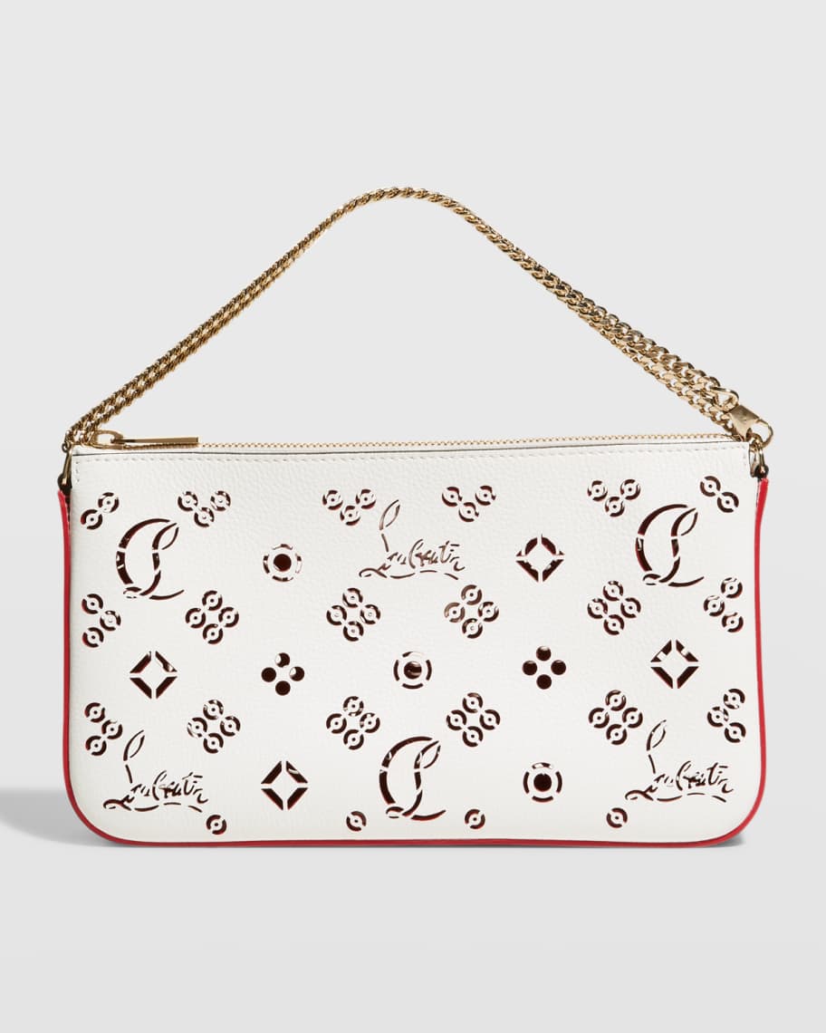 Christian Louboutin Loubila Shoudler Bag in Loubinthesky Perforated ...