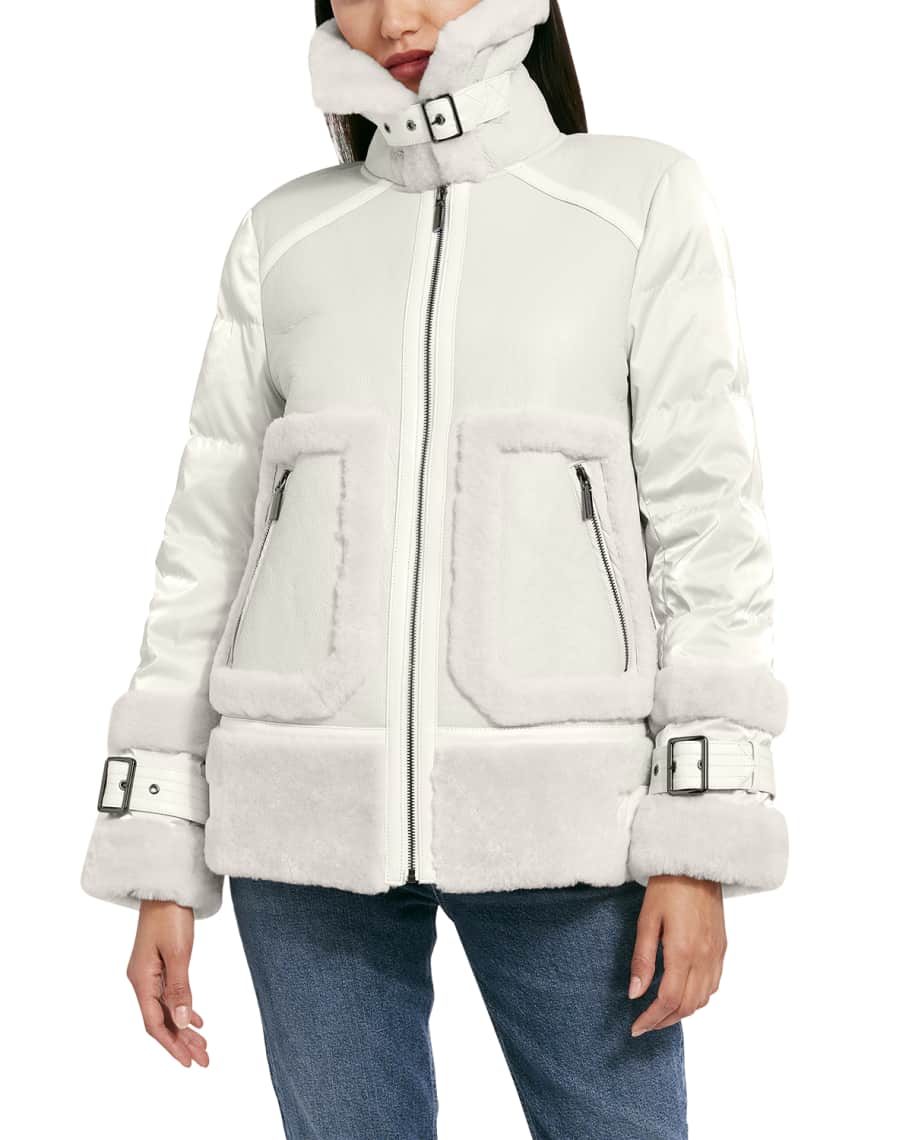 Dawn Levy Jenna Statement Shearling Coat | Neiman Marcus