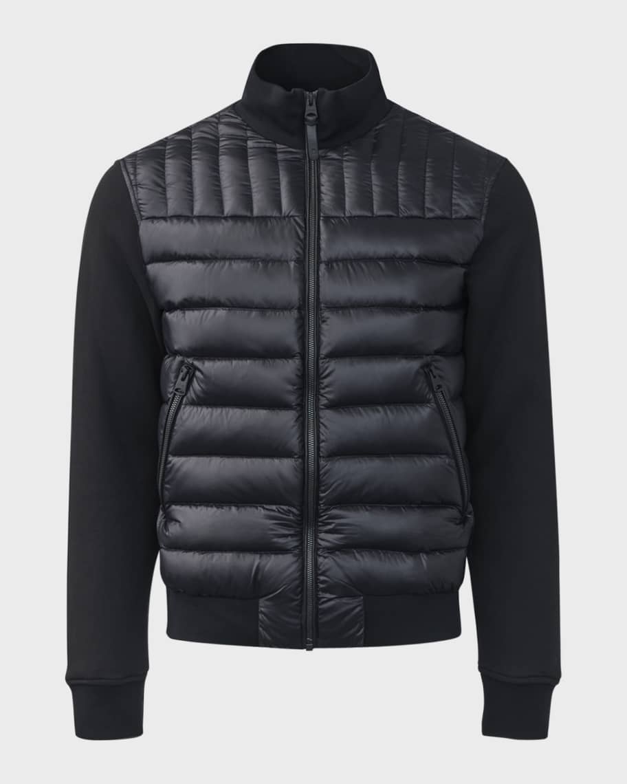 Mackage Men's Collin Knit/Quilted Down Combo Jacket | Neiman Marcus