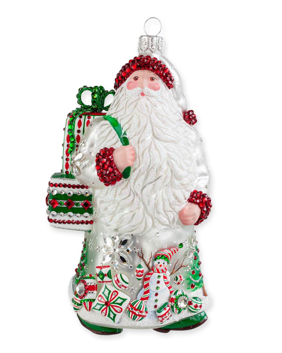 Patricia Breen Festooned & Festive Santa Ornament | Neiman Marcus