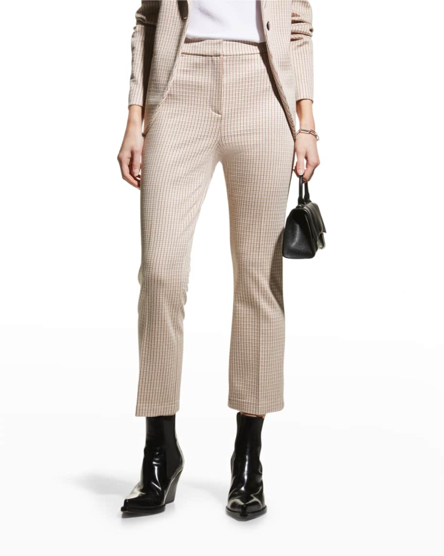 Theory Stratton Knit Cropped Pants | Neiman Marcus