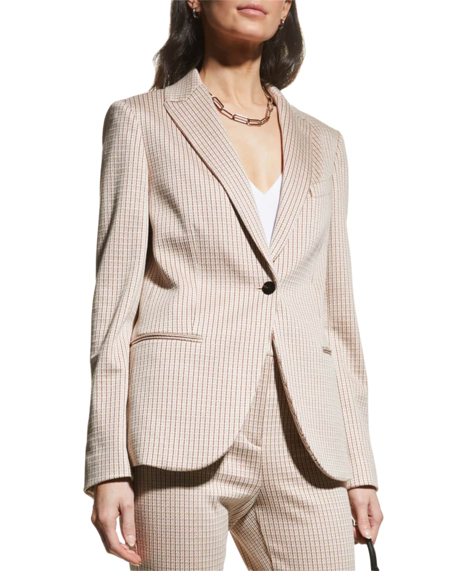 Theory Staple Stratton Knit Blazer | Neiman Marcus
