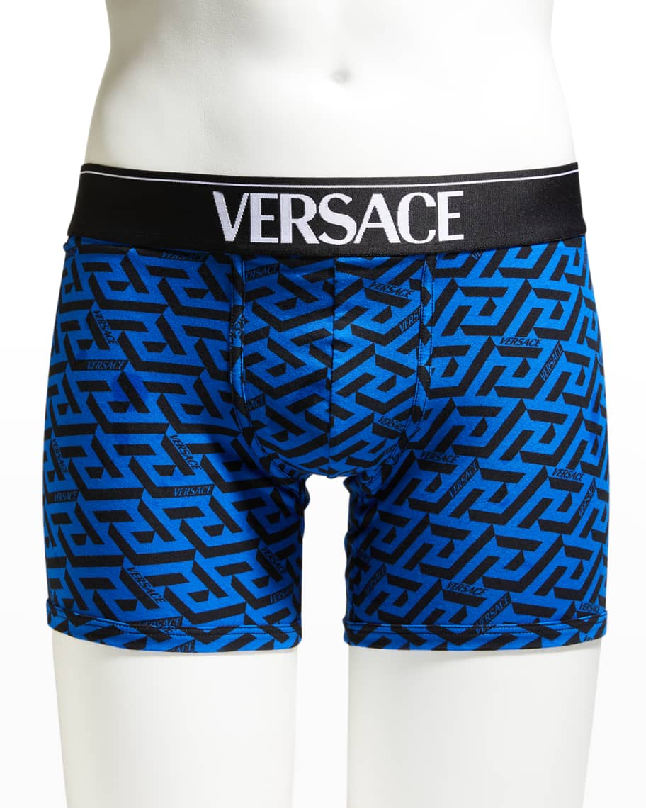 Versace Men's Organic Bio-Stretch Boxer Briefs | Neiman Marcus