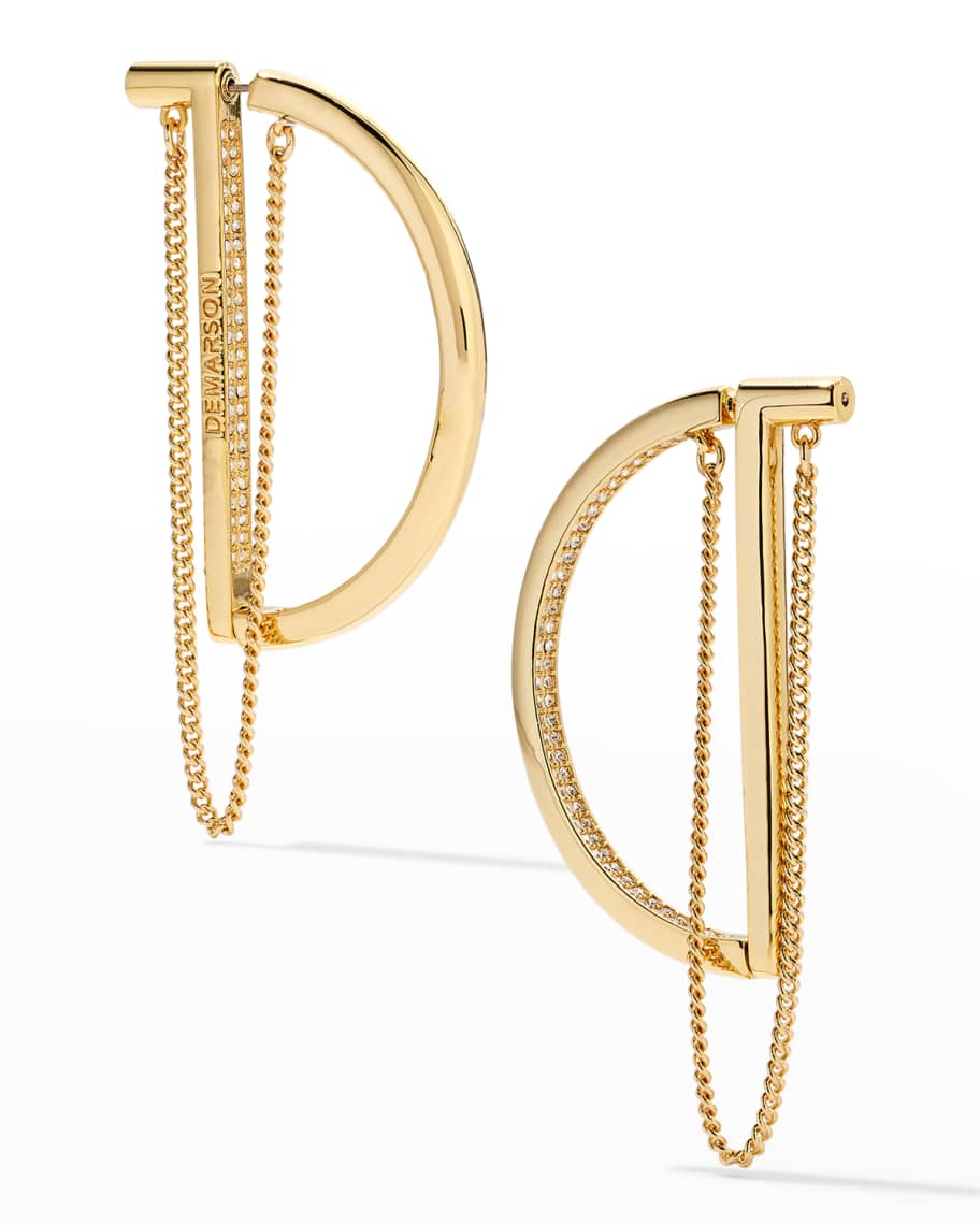 DEMARSON Dana D-Hoop Earrings | Neiman Marcus