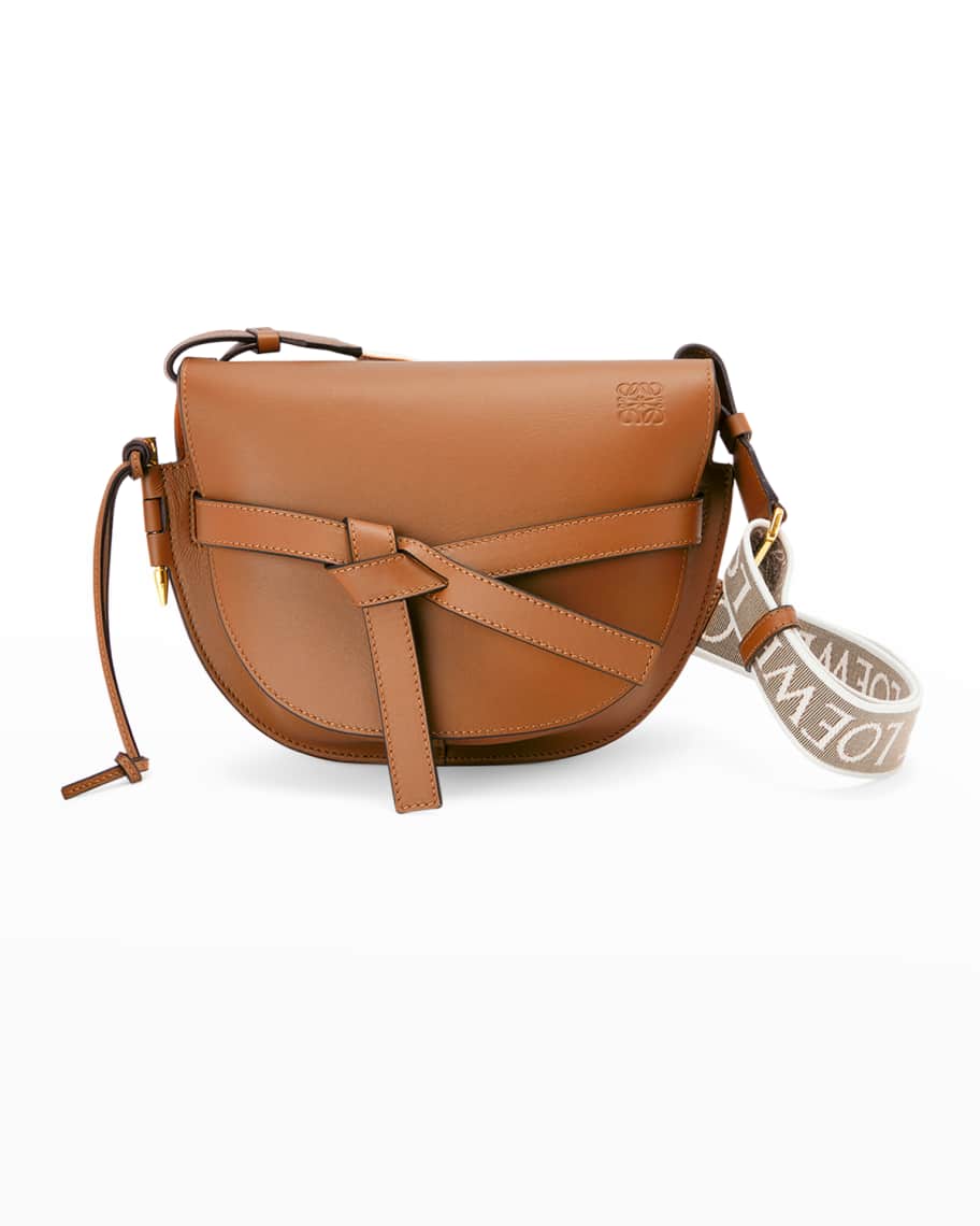 Loewe Gate Small Logo Jacquard Shoulder Bag | Neiman Marcus