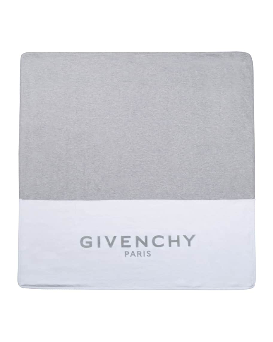 Givenchy Logo-Embroidered Knit Blanket | Neiman Marcus