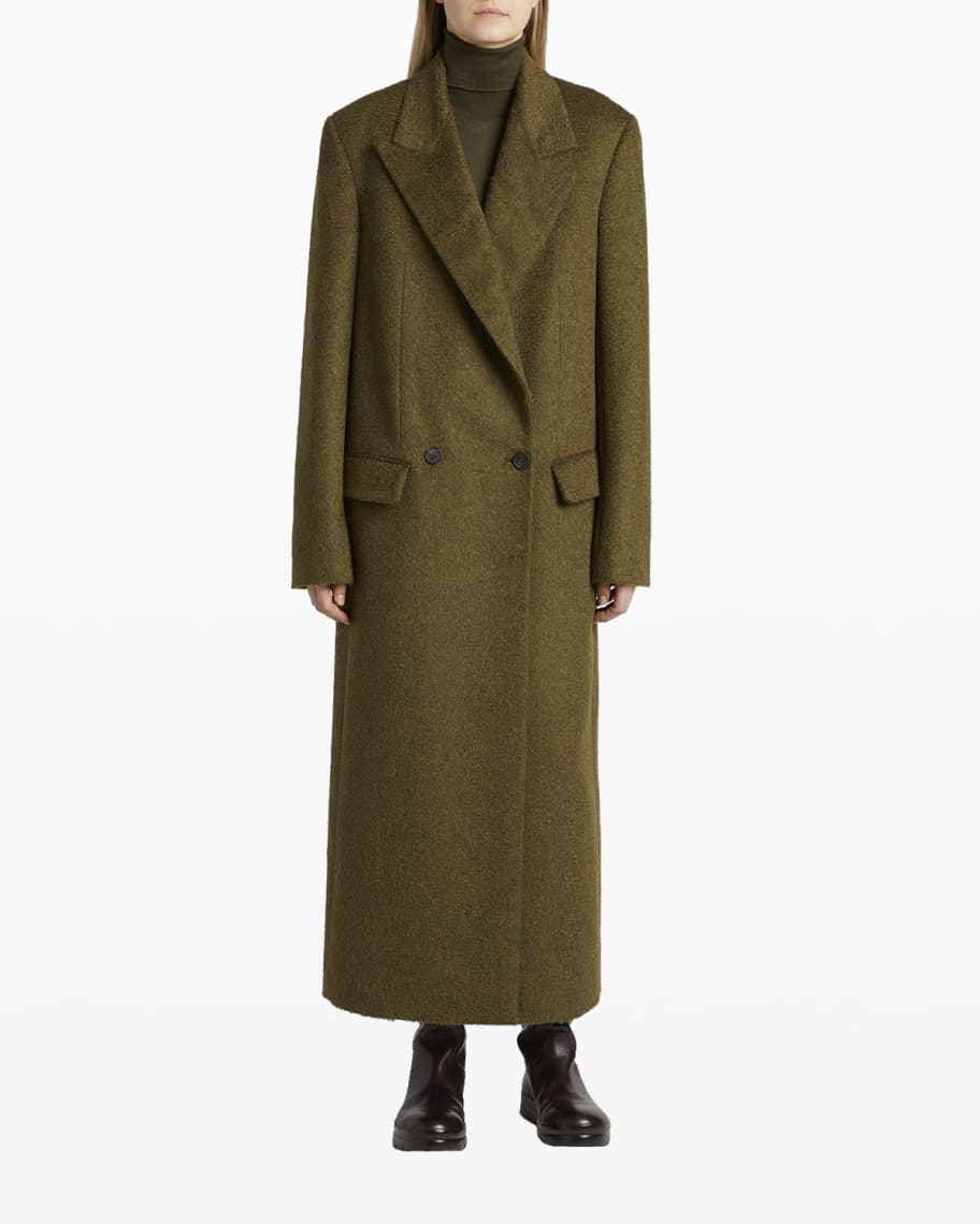 THE ROW Jaka Long Wool Coat | Neiman Marcus