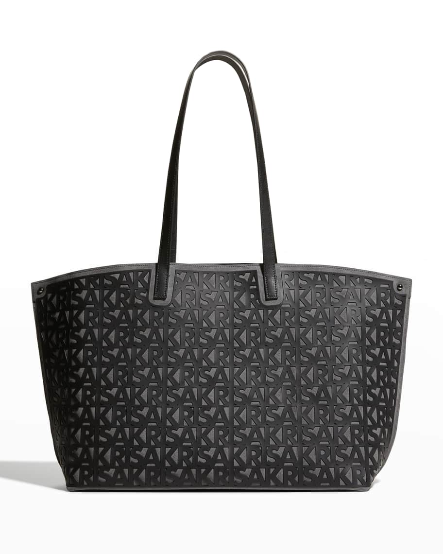 Akris AI Medium Leather Logo Tote Bag | Neiman Marcus
