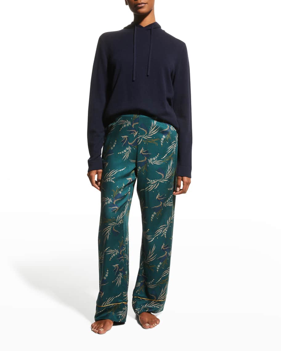 Hanro Celia Printed Full-Leg Pants | Neiman Marcus