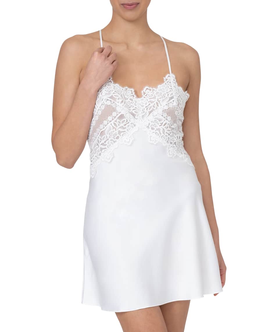 Rya Collection Rosey Silk Chemise | Neiman Marcus