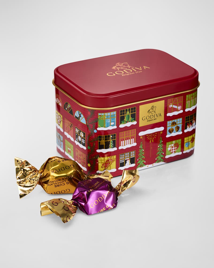 Godiva Chocolatier 15-Piece Assorted G Cube Chocolate Truffle Tin ...