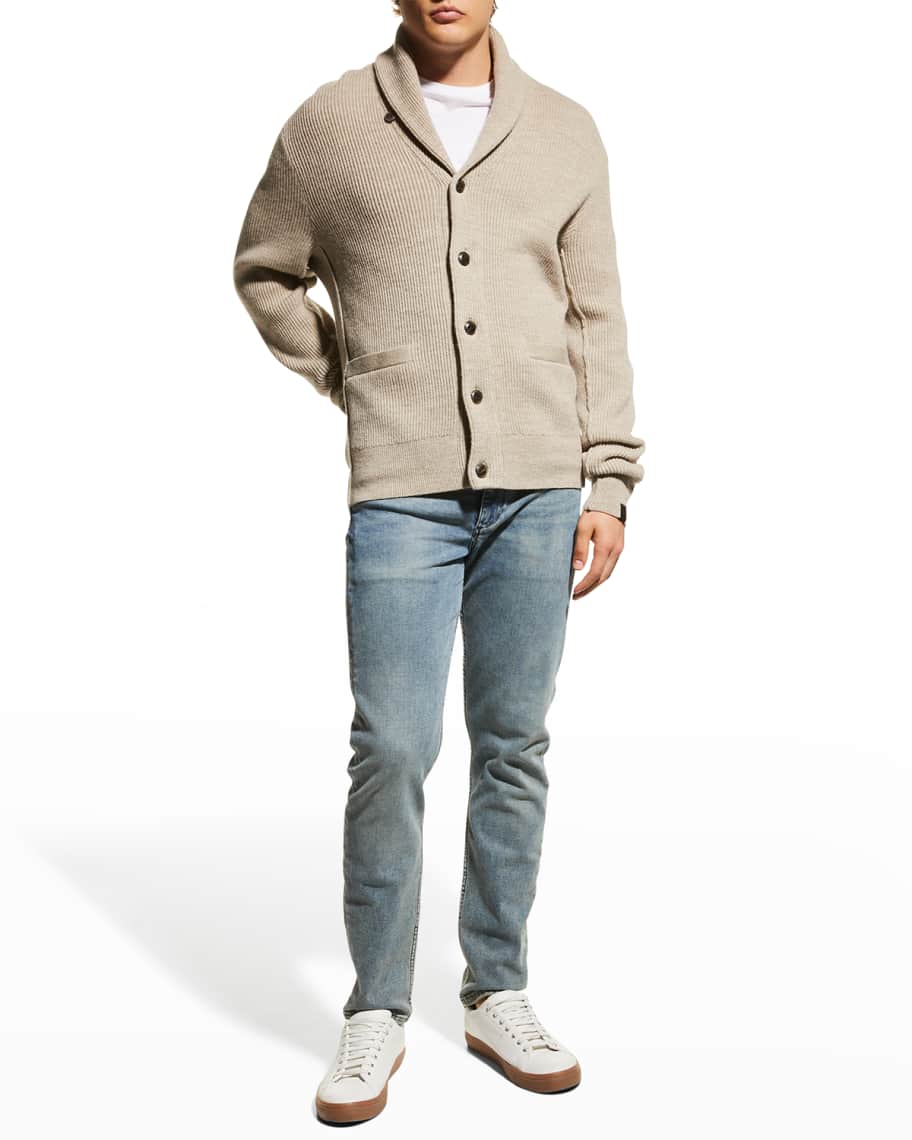 Rag & Bone Men's Wool Shawl Cardigan Sweater | Neiman Marcus