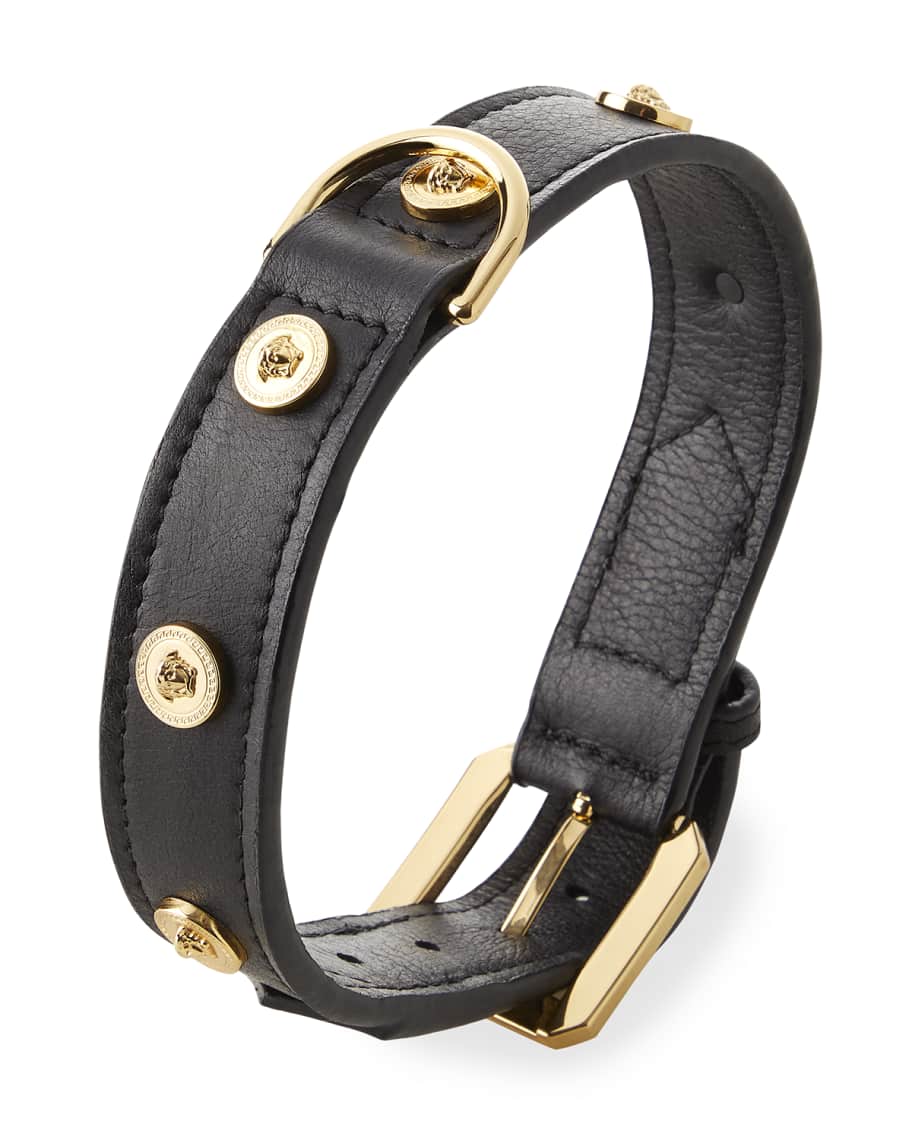 Versace Leather Dog Collar - 1"W | Neiman Marcus