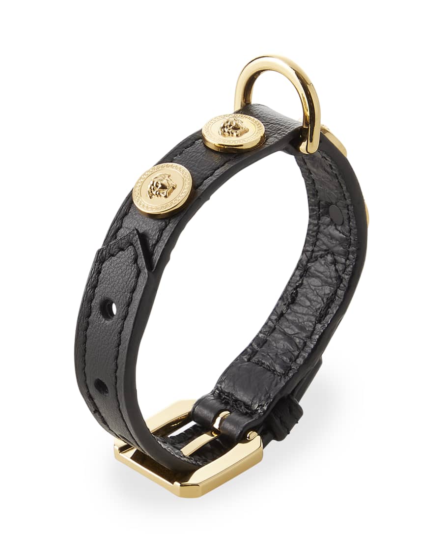 Versace Leather Dog Collar - 0.5"W | Neiman Marcus