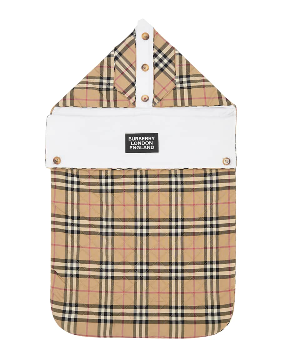 Burberry Kid's Iggy Vintage Check Sleeping Bag | Neiman Marcus