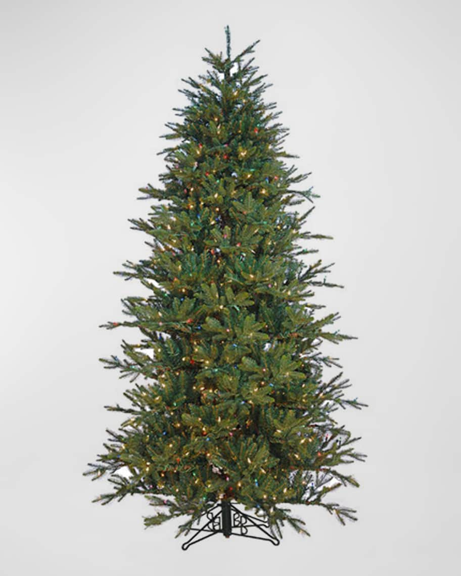 Barcana 10' Slim Alaskan Deluxe LED Prelit Christmas Tree | Neiman Marcus