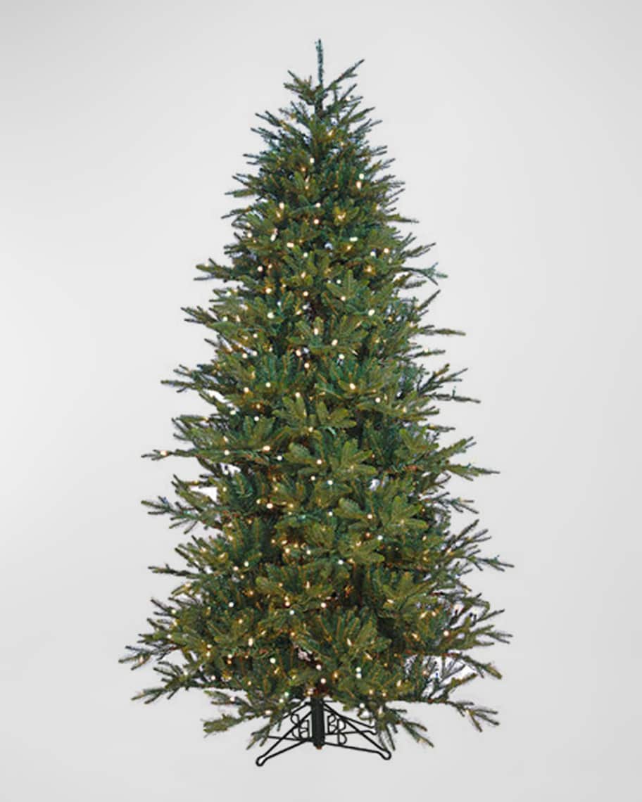 Barcana 9' Slim Alaskan Deluxe LED Prelit Christmas Tree | Neiman Marcus