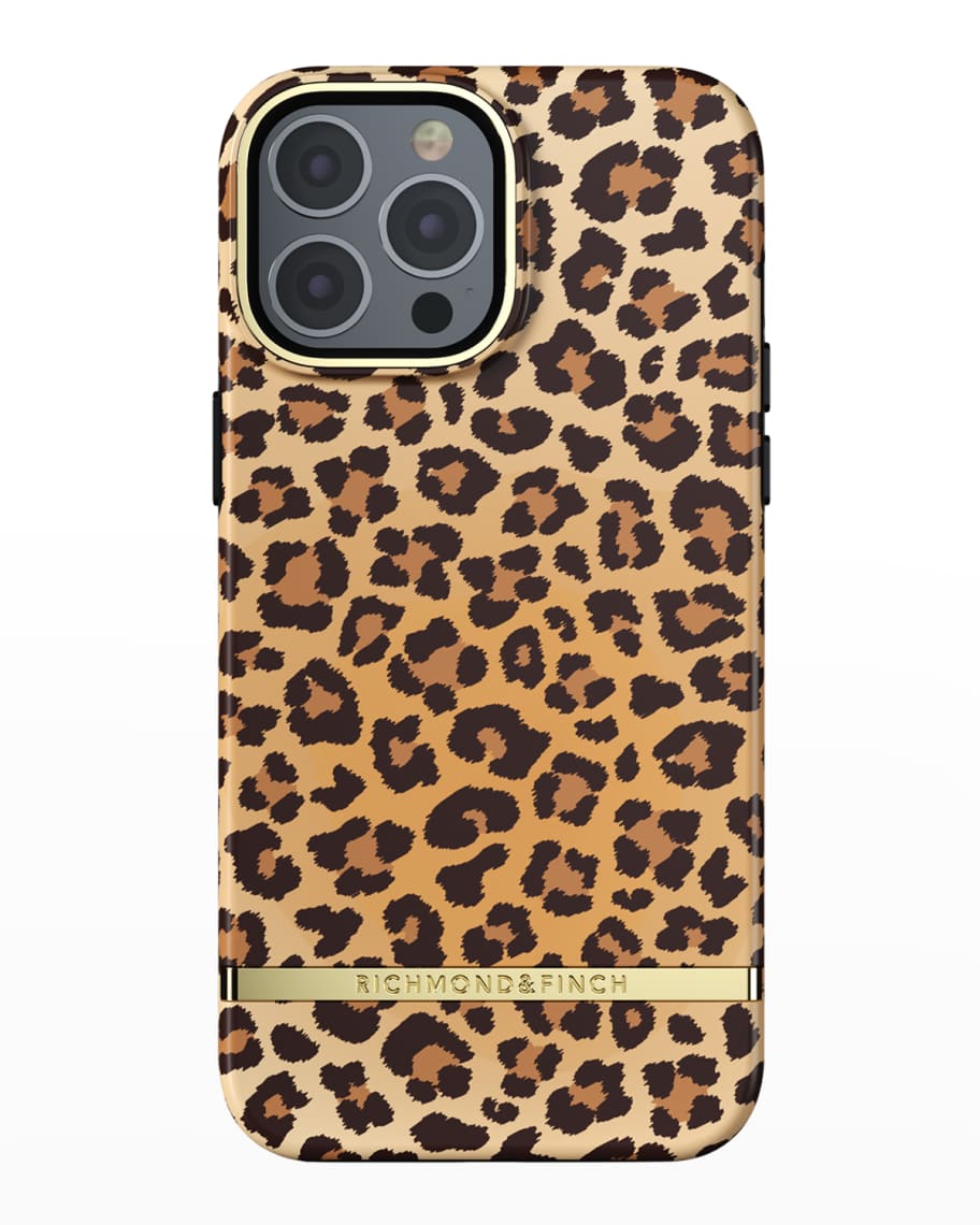Richmond & Finch Soft Leopard iPhone 13 Max Case | Neiman Marcus
