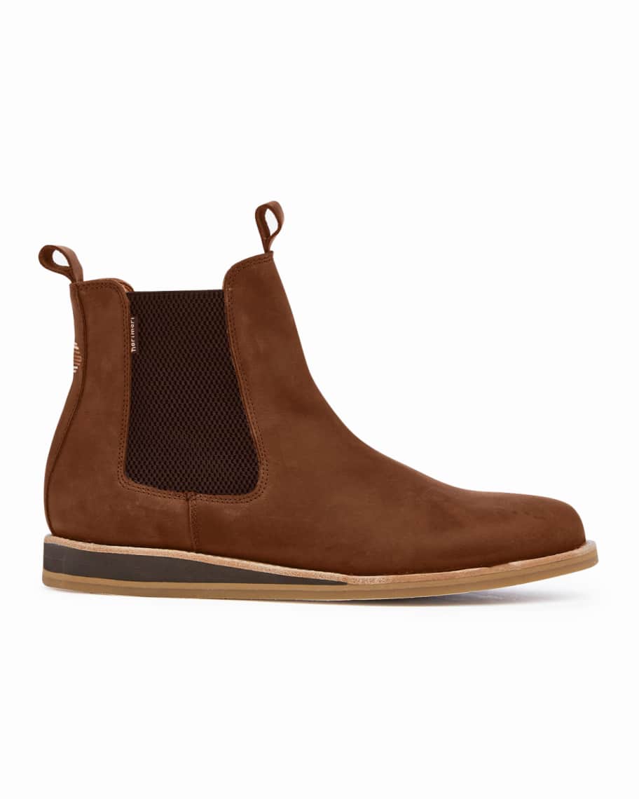 Hari Mari Men's Odessa Distressed Suede Chelsea Boots | Neiman Marcus