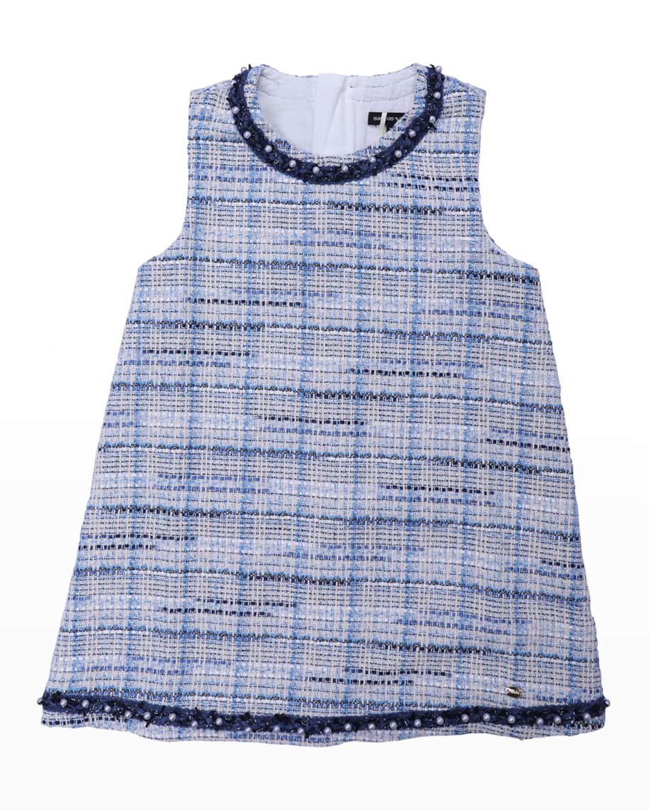 Island Kids & Kids Isle Girl's Sleeveless Tweed Vest Dress, Size 4-12 ...