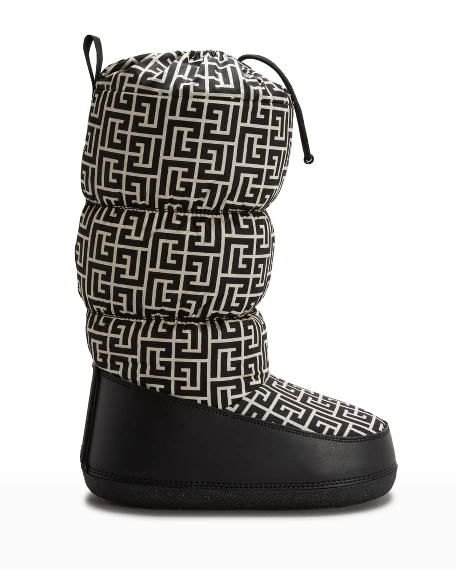 Balmain Nylon Drawstring Ski Boots | Neiman Marcus