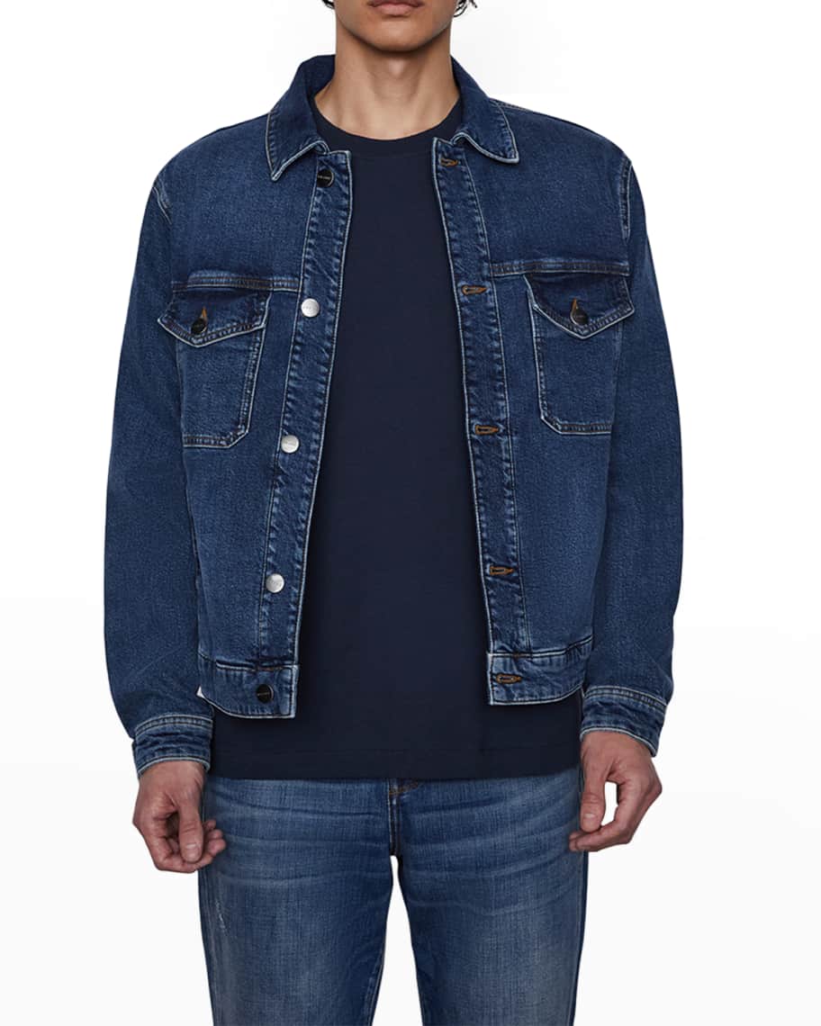 FRAME Men's Weekend Denim Jacket | Neiman Marcus