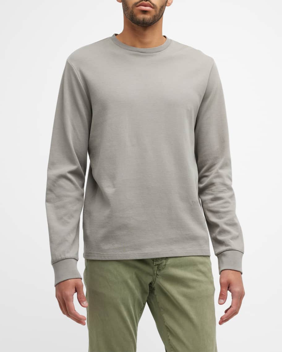 FRAME Men's Duofold Crew T-Shirt | Neiman Marcus