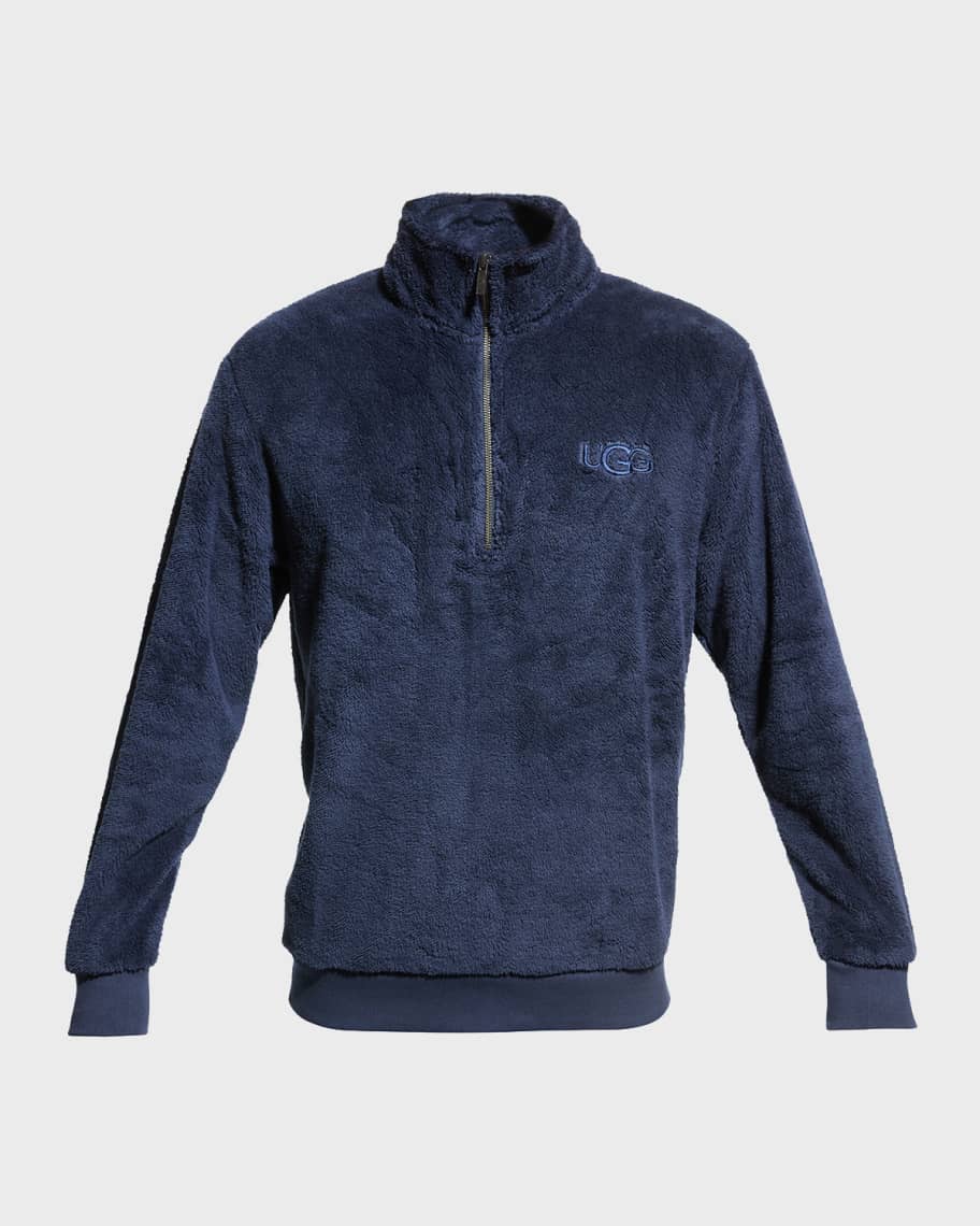 UGG Men's Zeke Sherpa Fleece Quarter-Zip Pullover Sweatshirt | Neiman ...