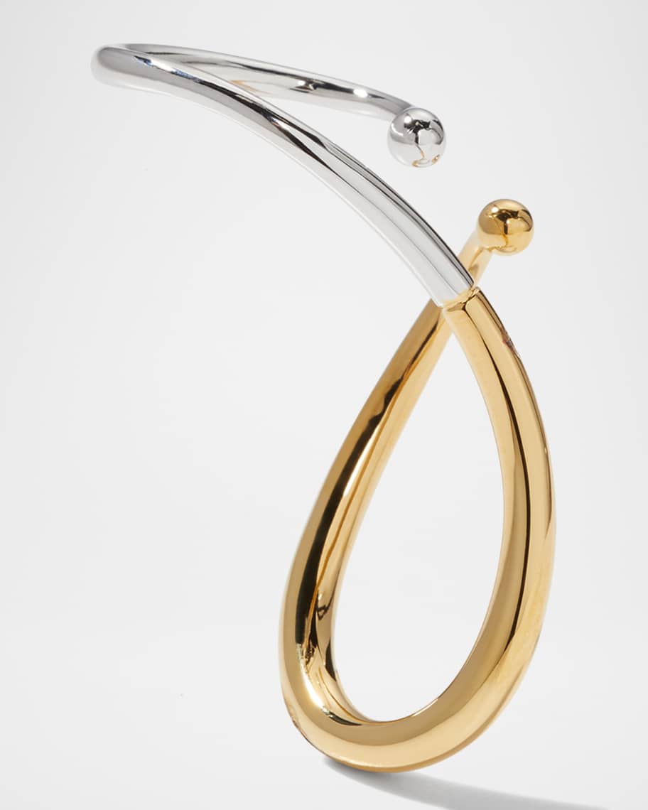 Charlotte Chesnais Petite Mirage Bicolor Double-Loop Ear Cuff, Single | Neiman Marcus