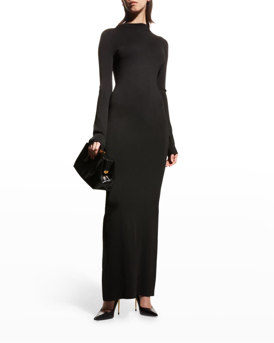 Galvan Athena Chain Open-Back Maxi Dress | Neiman Marcus