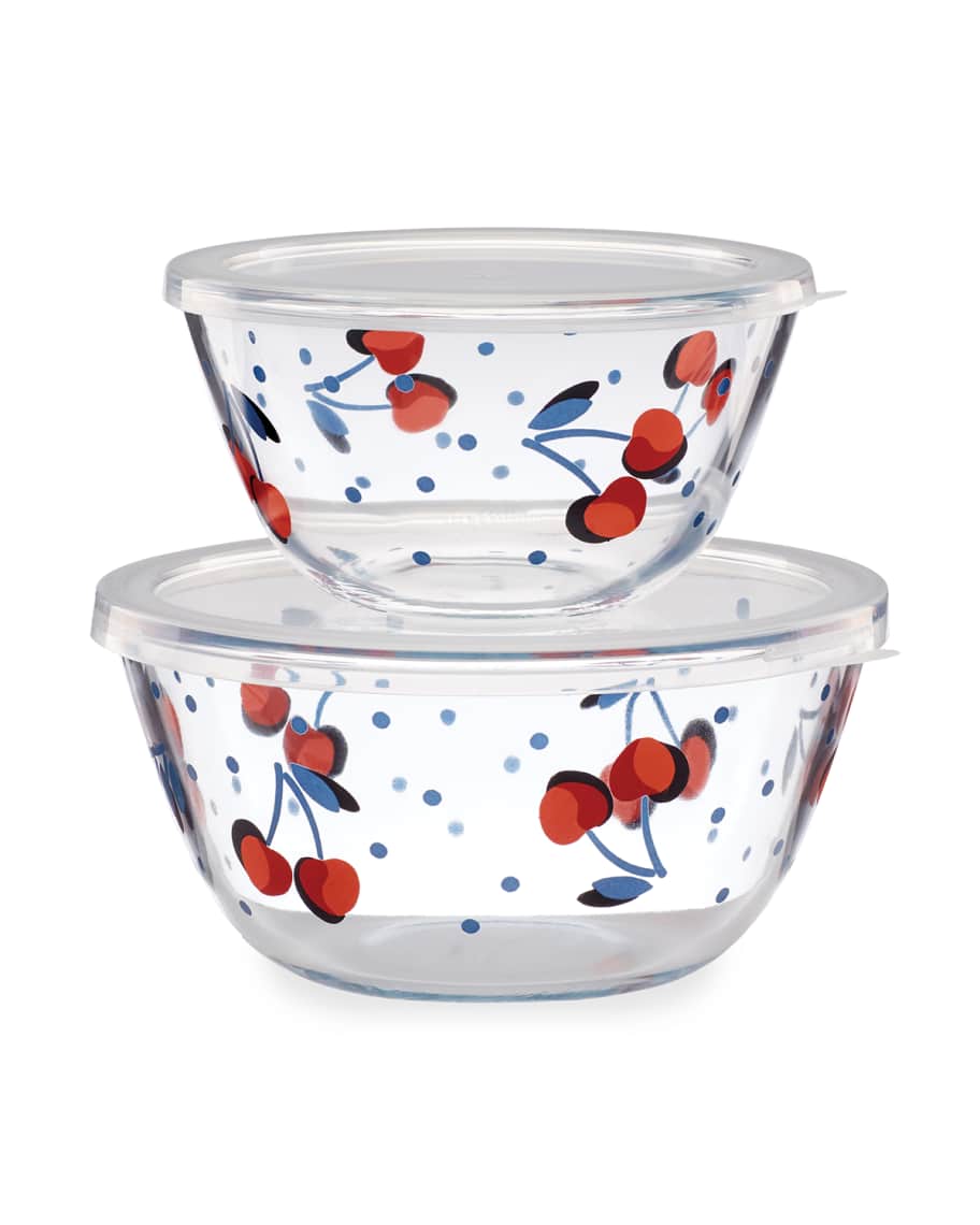 kate spade new york vintage cherry dot 2-piece round storage set ...