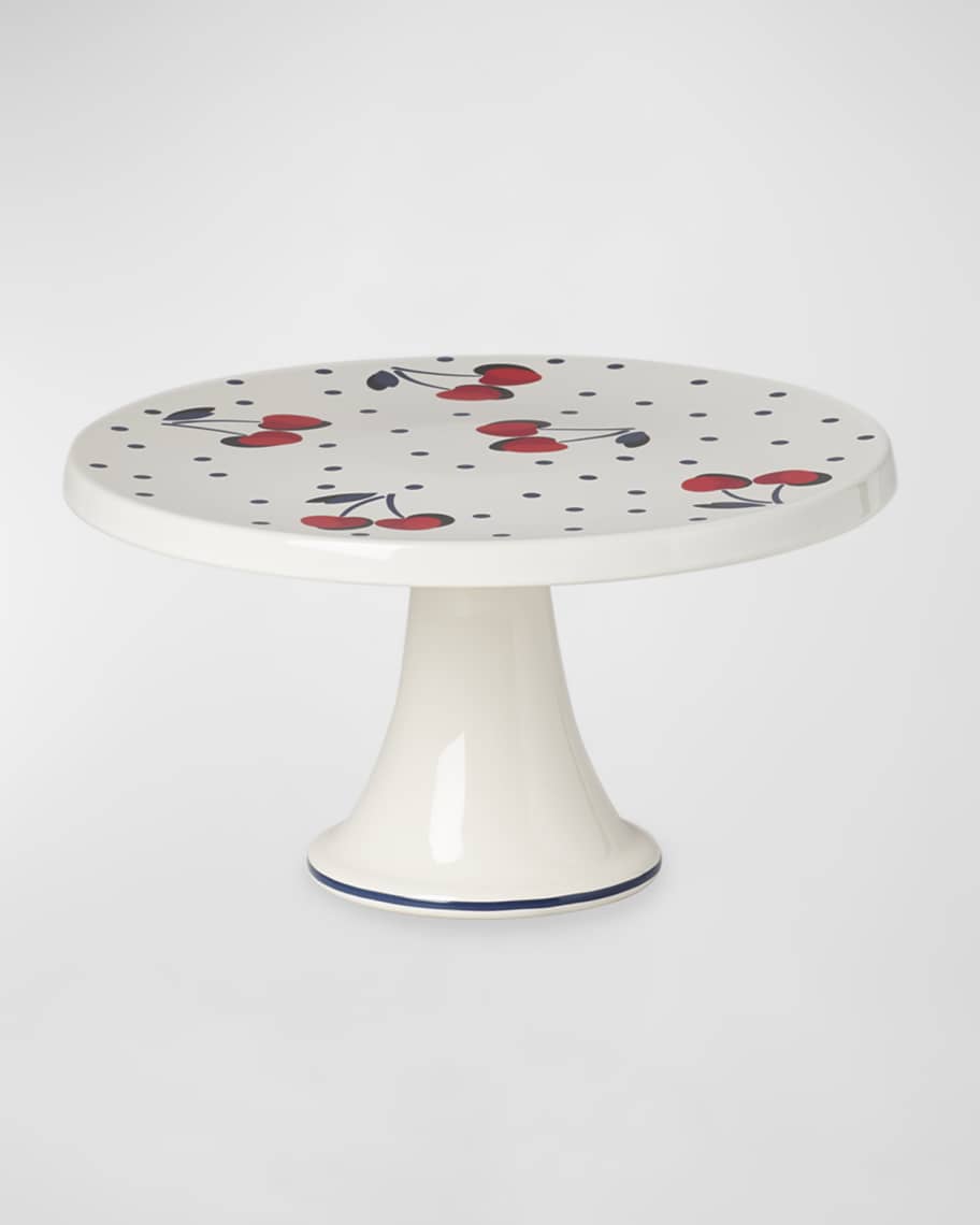 kate spade new york vintage cherry dot cake plate | Neiman Marcus