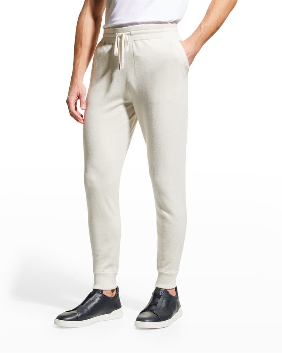ZEGNA Men's Solid Cashmere Sweatpants | Neiman Marcus