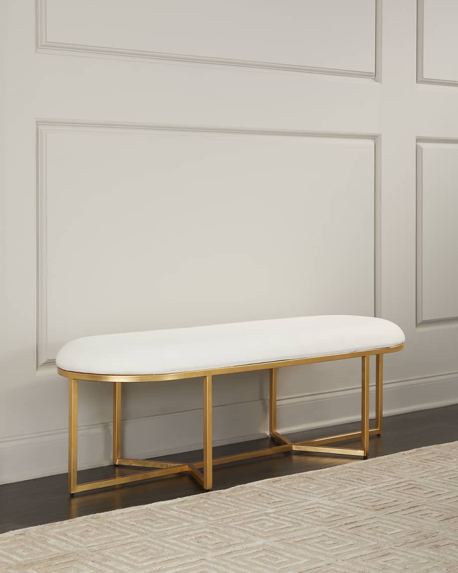 Worlds Away Paris Oval Bench | Neiman Marcus