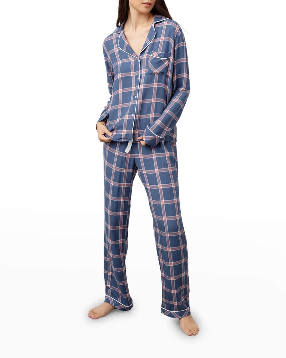 Rails Clara Windowpane Pajama Set | Neiman Marcus