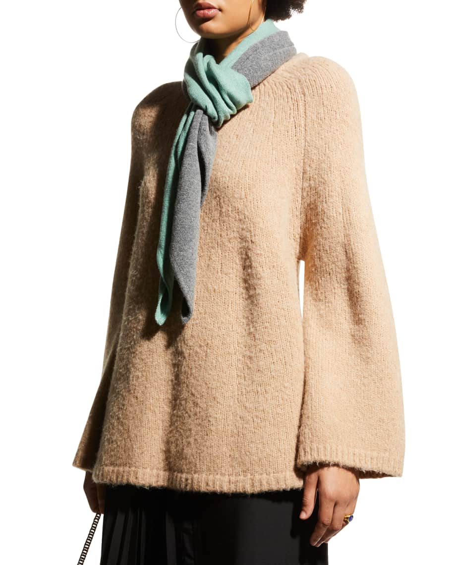 Masai Alma Bicolor Wool-Blend Scarf | Neiman Marcus