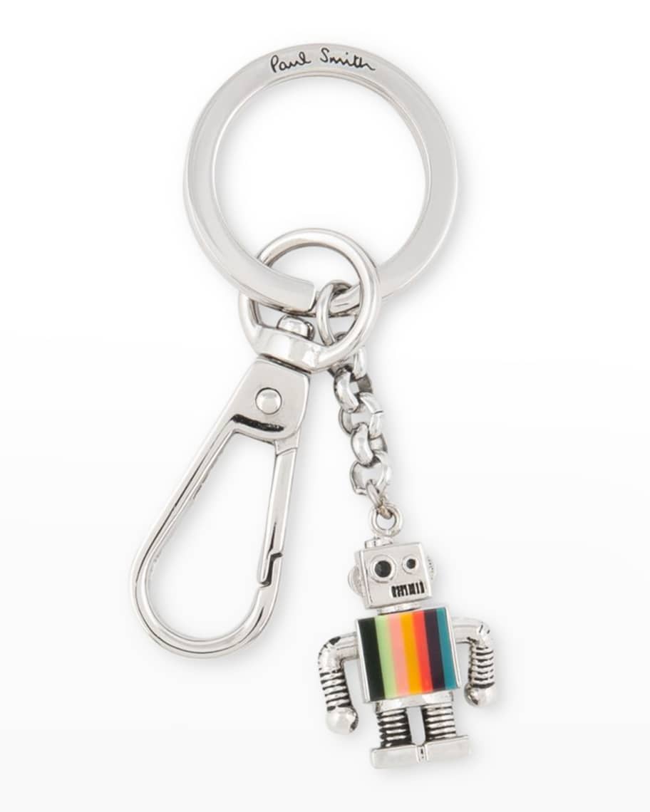Paul Smith Men's Multi-Stripe Robot Keyring | Neiman Marcus