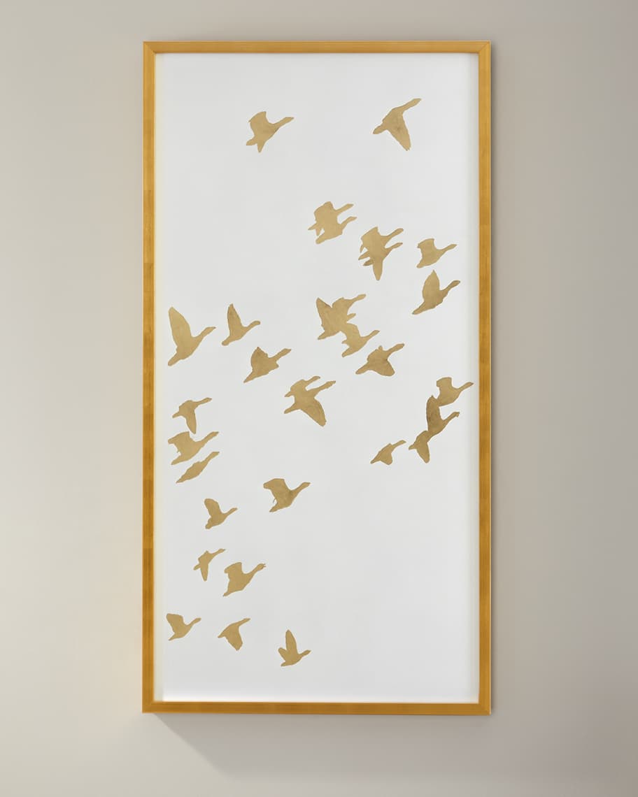 Wendover Art Group "Golden Flock 2" Wall Art | Neiman Marcus