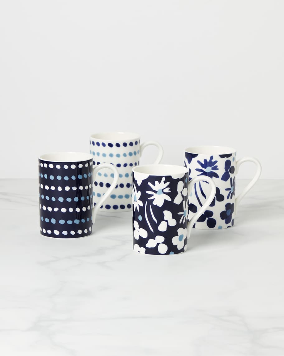 kate spade new york floral way 4-piece mug set | Neiman Marcus