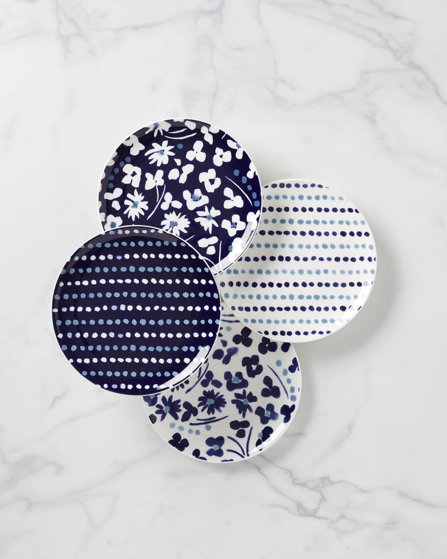 kate spade new york floral way 4-piece accent plate set | Neiman Marcus