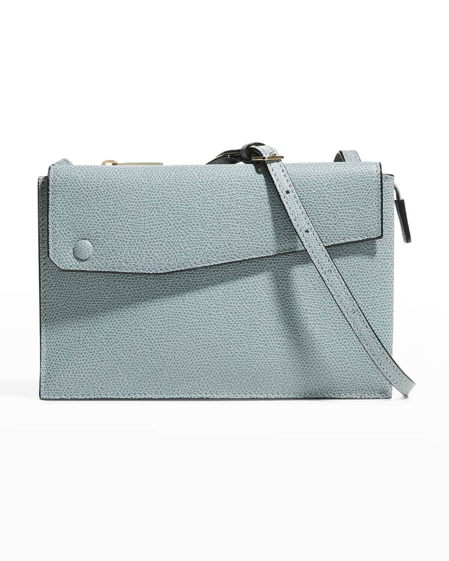 Valextra Trio Pouch Calfskin Crossbody Bag | Neiman Marcus