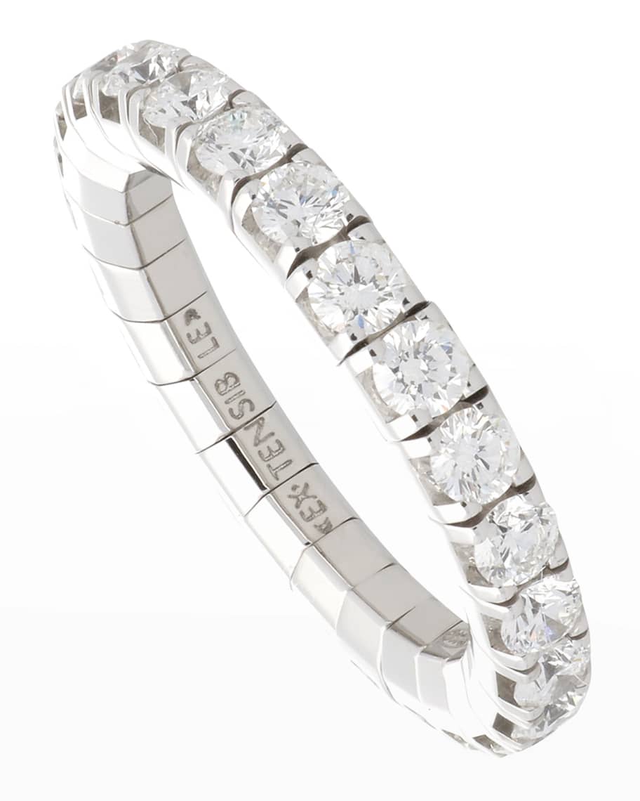 Extensible White Gold Diamond Stretch Ring | Neiman Marcus