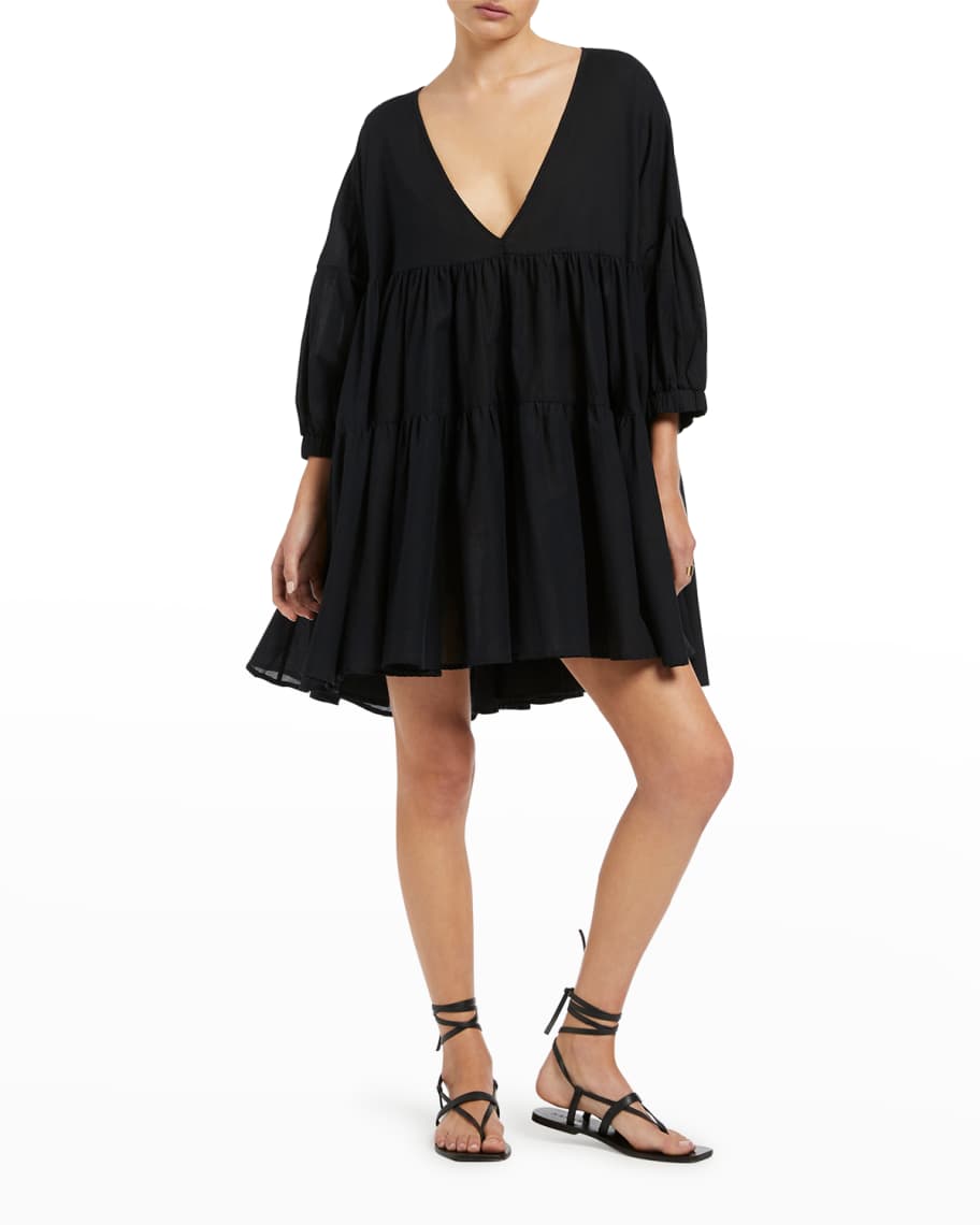 JETS Australia Pantera Tiered Coverup Dress | Neiman Marcus