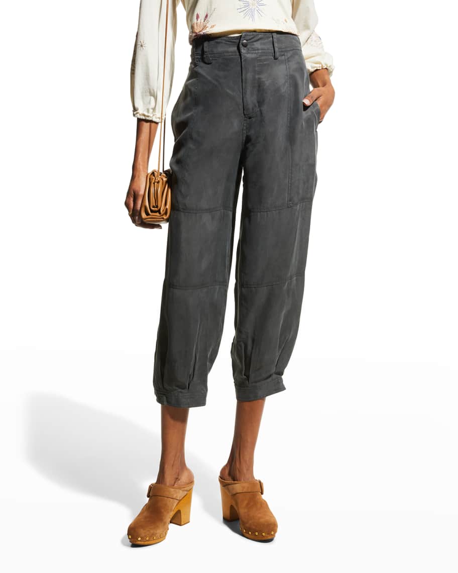 Johnny Was Jackie Cropped Utility Pants | Neiman Marcus
