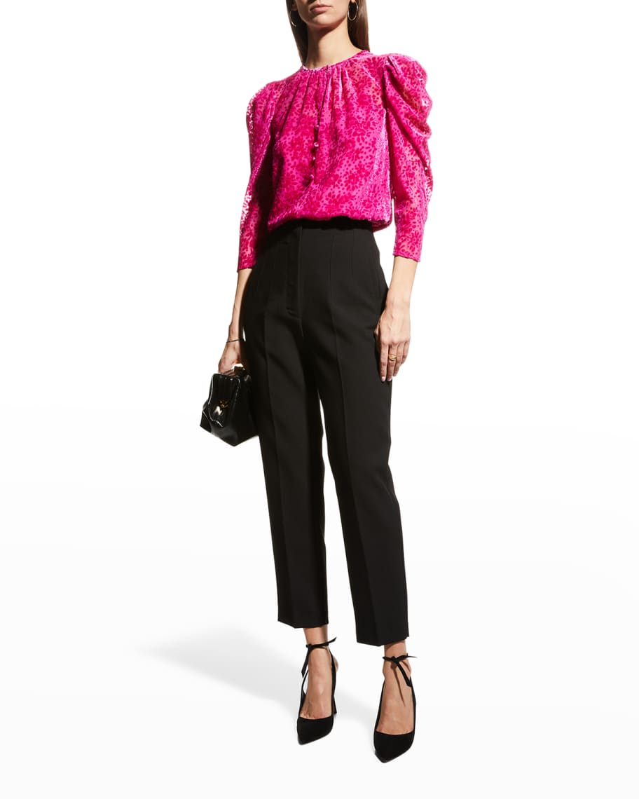 Shoshanna Pennie Velvet Devore Top | Neiman Marcus