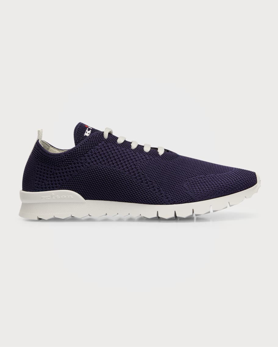 Kiton Men's Stretch-Knit Runner Sneakers | Neiman Marcus