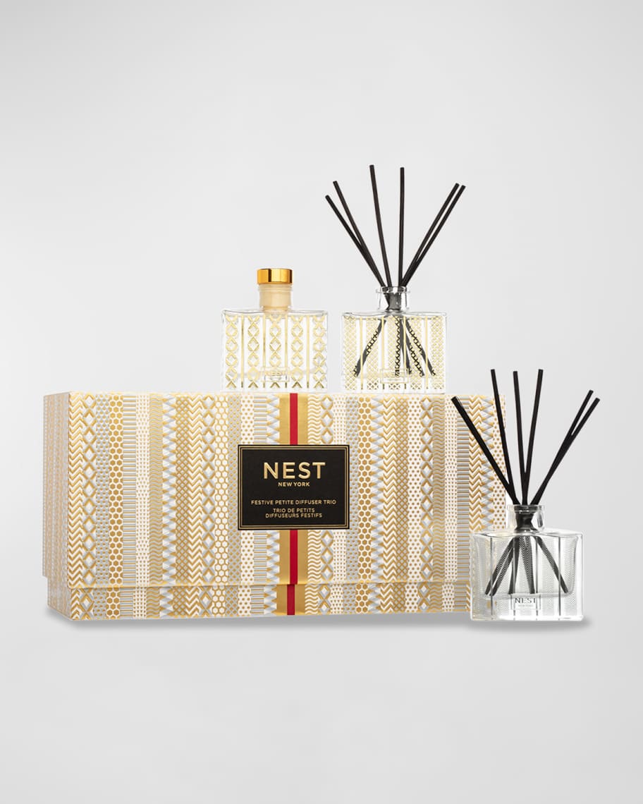 NEST New York Festive Petite Diffuser Trio - Holiday Scents | Neiman Marcus